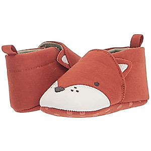 Gerber Baby Moccasins Crib Shoes Newborn Infant Neutral Boys Girls, Fox Orange, 0 3 Months Unisex