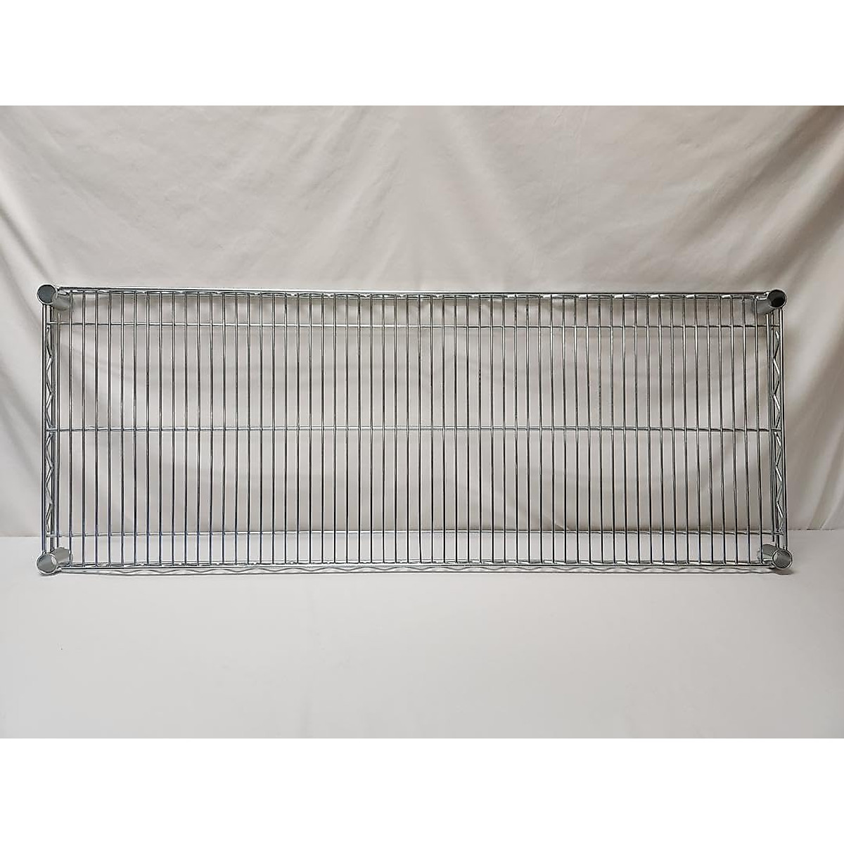 Generic SINGLE Wire Shelf 47.75"" x 18"" x 1"" 1/4 - for Industrial Heavy-Duty Wire Shelving Racks Dry Storage, Silver, 18496VB