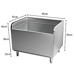 Stainless Steel Floor Mount Mop Sink/Basin With Sink Drainage/Strainer for Commercial Kitchen, Restaurant, Business, Garages, Basements