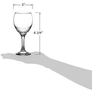 Classic Crystal Clear Stemmed Red Wine Glass, 12 Ounce - Set of 4