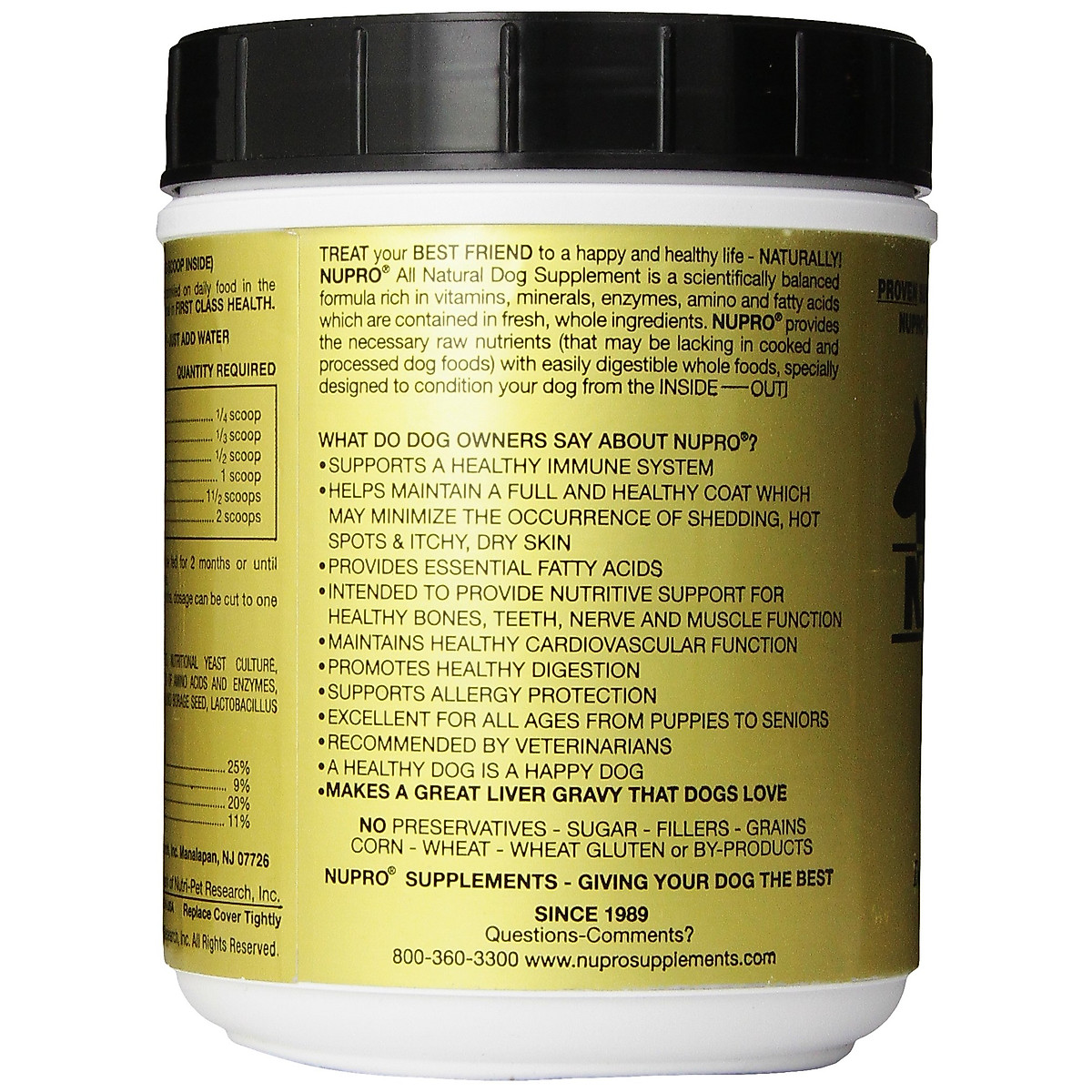 Nupro All Natural Dog Supplement (30 oz)