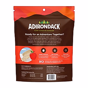 Adirondack Apples & Oats Premium Horse Treats [Oven Baked, Heart Shaped Horse Treats with Apples and Oats], 1.5 lb. Pouch