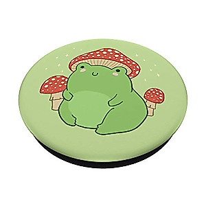 Cute Frog Mushroom Hat - Stylish Cottagecore PopSocket