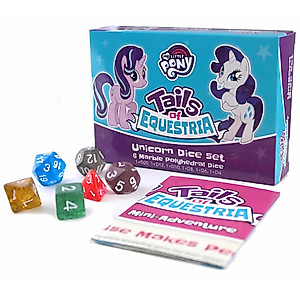 My Little Pony: Tails of Equestria Dice Bundle: Pegasus, Unicorn and Earth Pony Dice Plus Friendship Tokens