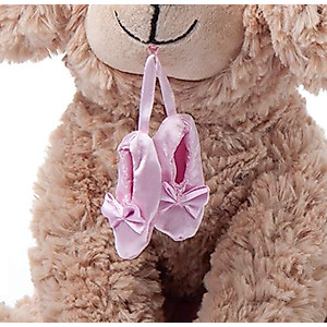 The Petting Zoo Ballerina Scruffy Dog Stuffed Animal, Gifts for Kids, Caramel Brown Dog Plush Toy 10 Inches