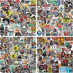 300 Pcs Hard Hat Stickers for Tool Box Helmet, Funny Stickers for Adults Cool Stickers Tool Box Stickers Hard Hat Accessories Decals for Welding Union Military Lineman Electrician