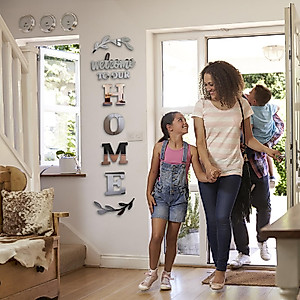 M ACHOOSE Wall Decor Home Letter Signs Home Decor Living Room Decor Mirror Wall Stickers Acrylic Wall Decor for Bedroom (60 ×18 inches Silver)