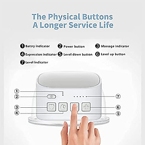 Wearable Breast Pump Hands Free, SINLEISI Portable Double Electric Breast Pump, Quiet Pain Free Strong Breastfeeding Pump Strong Suction with 2 Mode & 5 Levels, 24mm (2PCS) (Grey)