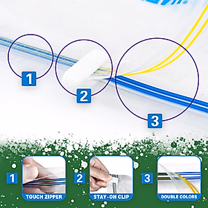 Compression Bags for Travel, Roll Up Space Saver Bags for Backpack, Luggage and Suitcase (16)