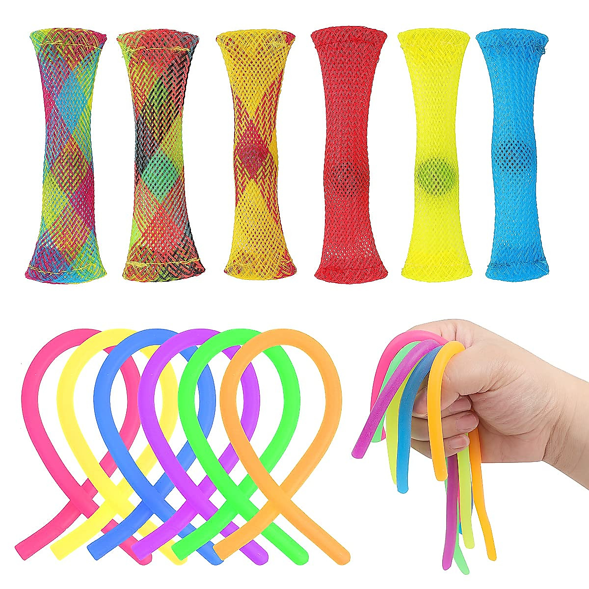 (50Pcs) Fidget Toys for Kids, Fidget PopIts Pack Popper Toy Set for Girls Boys, Treasure Chest Classroom Prizes Party Favors for Kids 4-8, Silicone Stress-Relief Sensory Toy Box for Kids and Adults