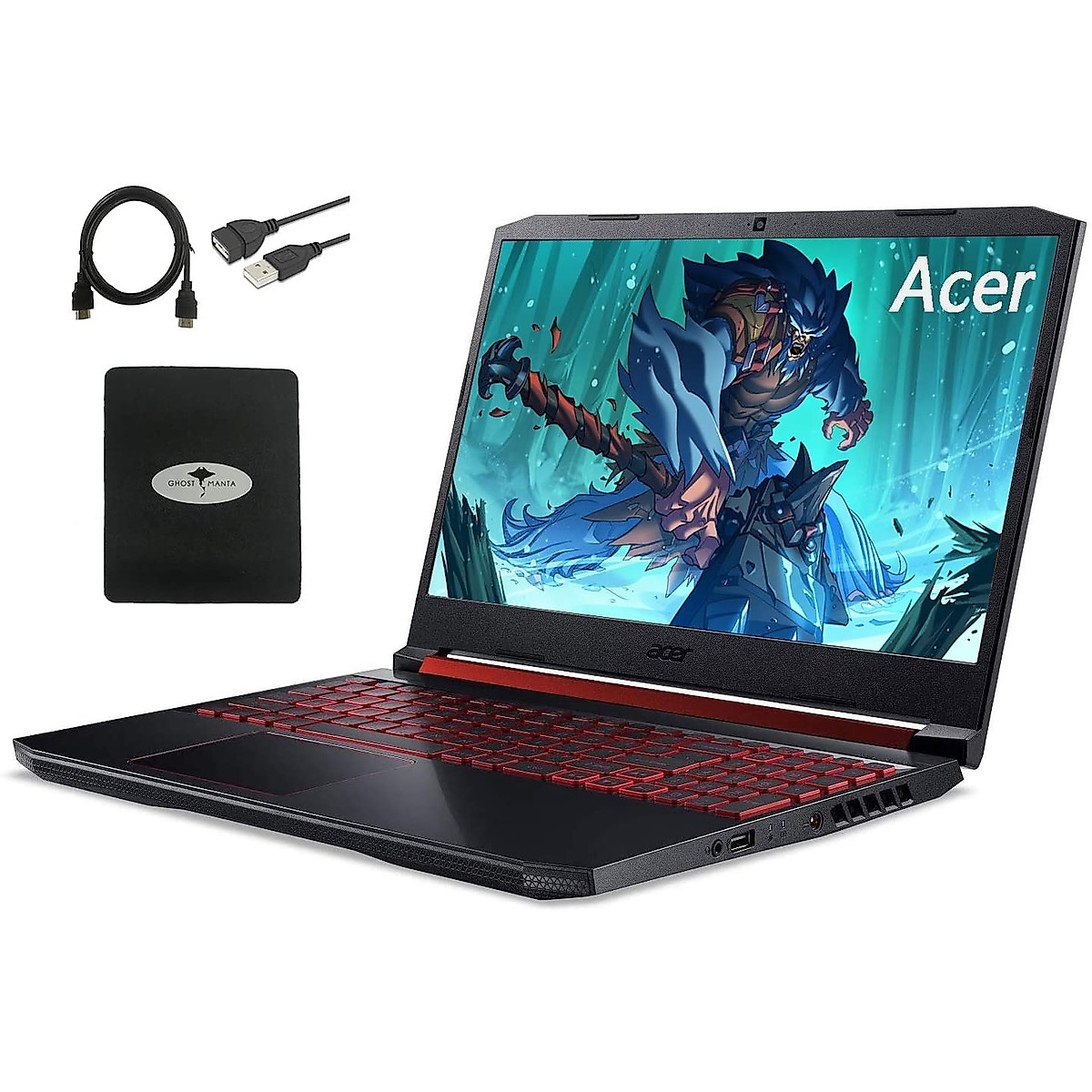 SIXNEC Acer Nitro 5 Gaming Laptop 15.6” FHD IPS Display, Intel Core i5-9300H(Beat i7-7700T), GeForce GTX 1650, 16GB RAM, 1TB NVMe SSD, WiFi6, Backlit KB, Win 10 w/3in1 Accessories