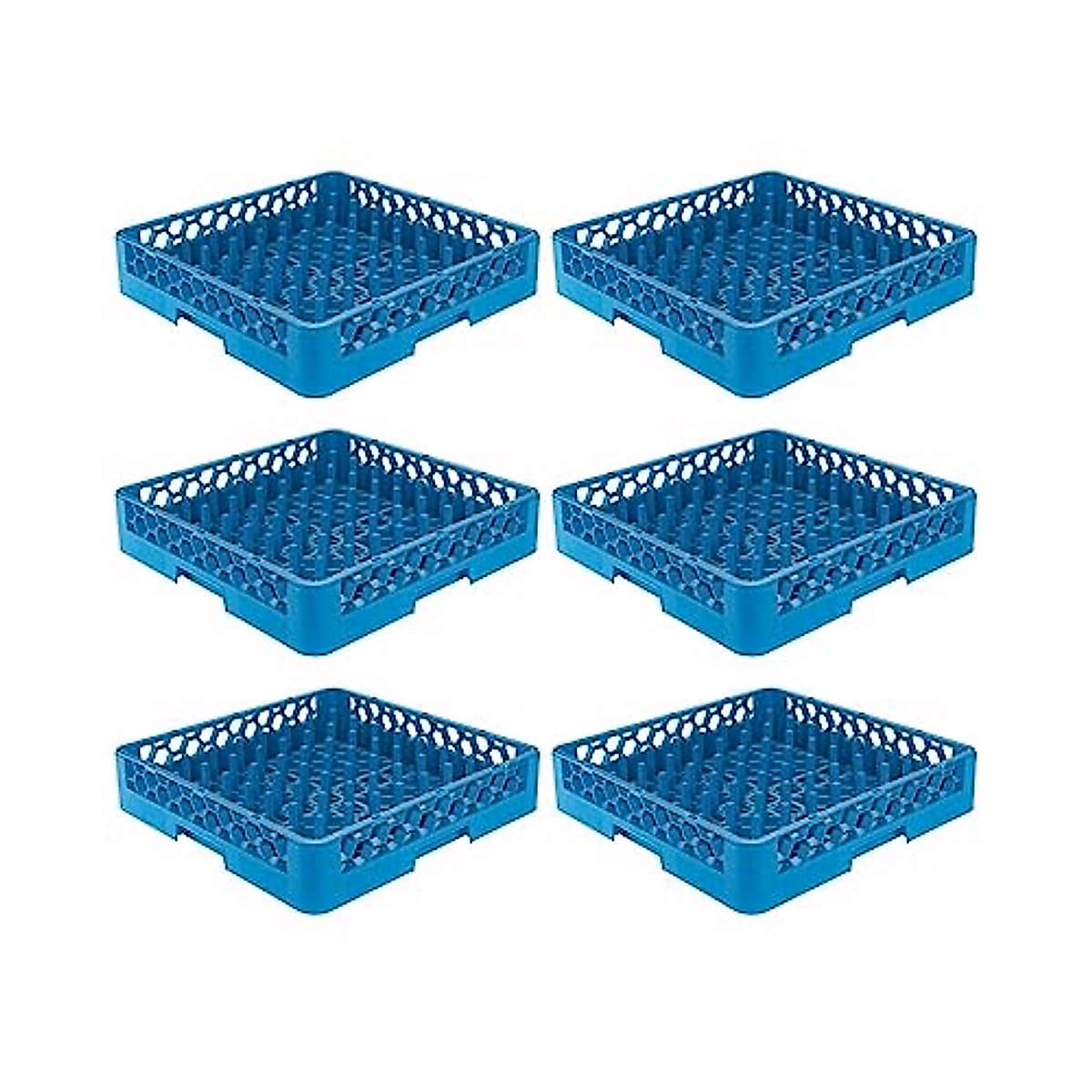 Carlisle FoodService Products RP14 OptiClean Plate Rack, Blue (Pack of 6)