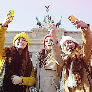 AOTESIER Shockproof Designed for iPhone 13 Mini Case, Liquid Silicone Phone Case with [Soft Anti-Scratch Microfiber Lining] Full Body Drop Protection 5.4 inch Slim Thin Cover, Ice Pink