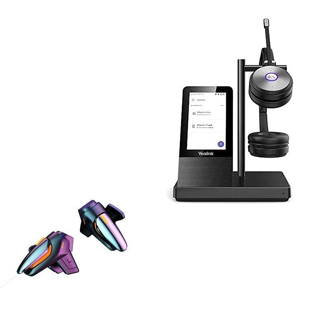 BoxWave Gaming Gear Compatible with Yealink Wireless Headset WH66 (4 in) (Gaming Gear by BoxWave) - Touchscreen QuickTrigger, Trigger Buttons Quick Gaming Mobile FPS - Jet Black