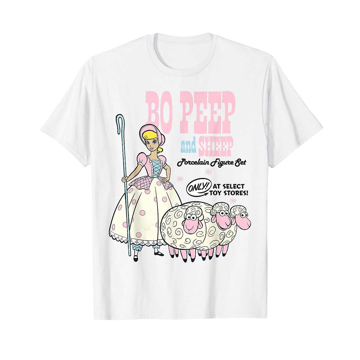 Disney Pixar Toy Story 4 Bo Peep and Sheep Advertisement T-Shirt