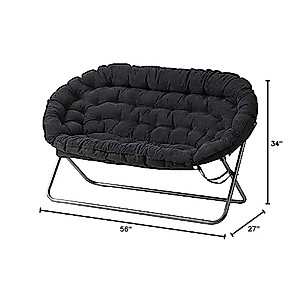 DormCo Papasan Sofa - Solid Black