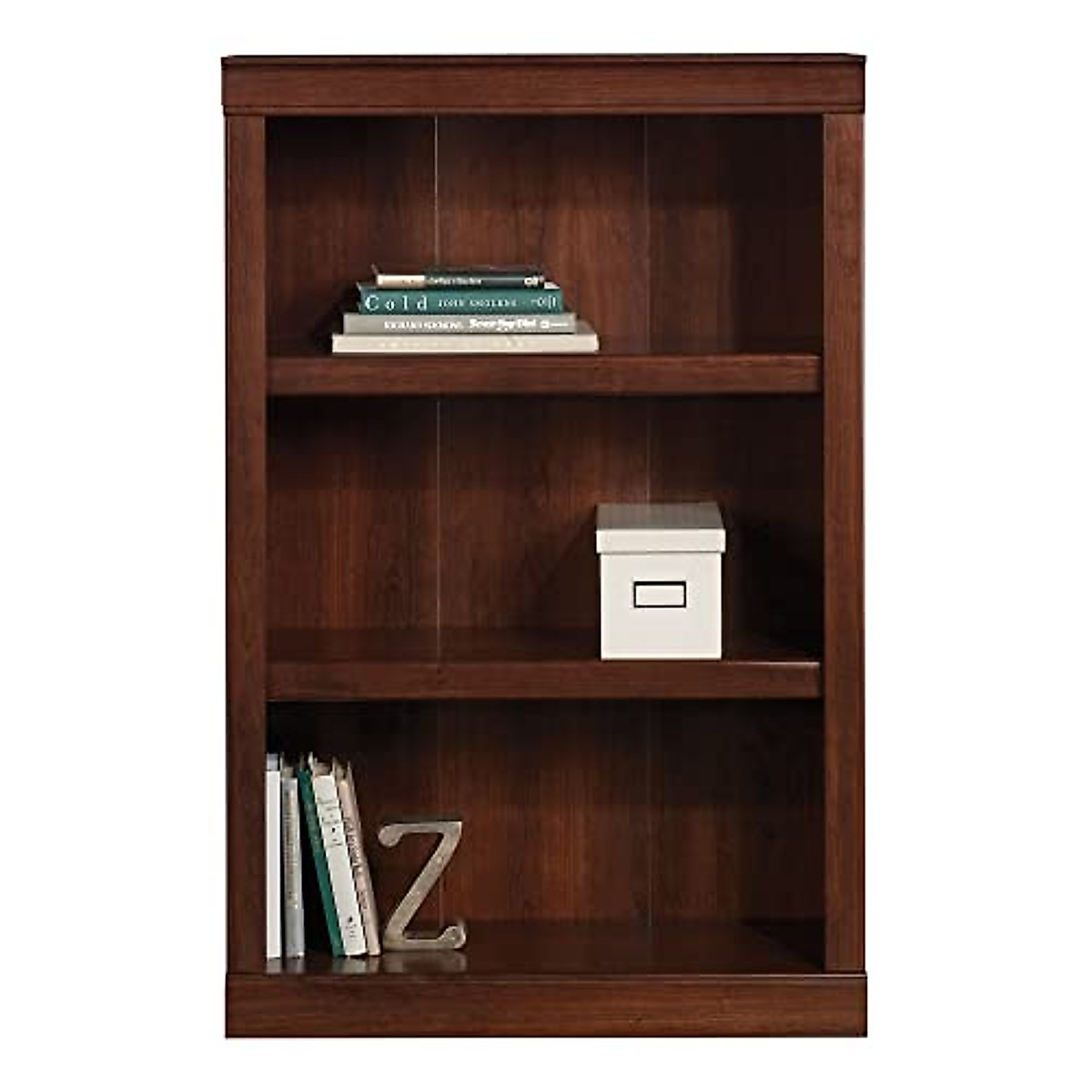 Realspace® 45"H 3-Shelf Bookcase, Mulled Cherry