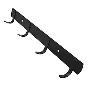 AOLZUNK Wall Mount Coat Hook, 4 Hooks Stainless Steel Coat Hangers Rack for Coat Hat Clothes Towels Keys