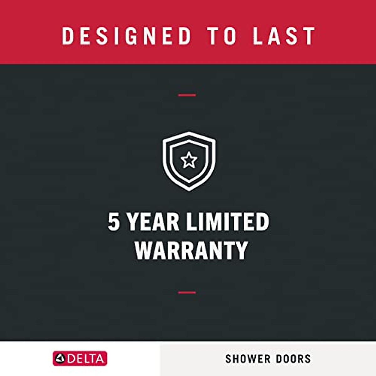 Delta Shower Doors SD3172271 Trinsic Semi-Frameless Traditional Sliding Shower Door 60in.x70in, Chrome Track