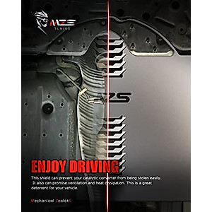 MZS Catalytic Converter Protection Shield, Anti-Theft Cat Protector Compatible with 2004-2009 Prius Gen 2