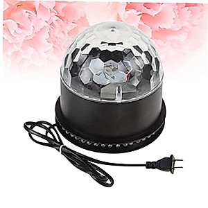 CIYODO 1pc Voice Night LED Colorful Shape Control Plug Ball Black Mini Crystal Light Lamp Projection US