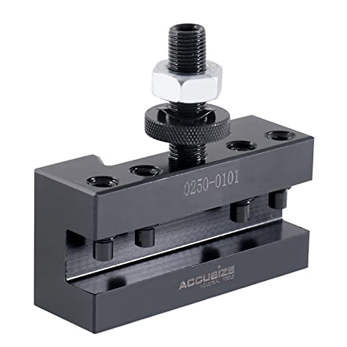 Accusize Industrial Tools Style Axa Turning and Facing Quick Change Tool Post Holder for1/2'' Turning Tools, Style 1, 0250-0101