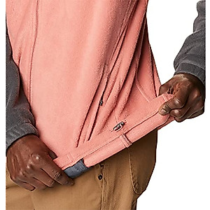 Columbia Men's Steens Mountain Full Zip 2.0, Shark/Dark Coral, Large