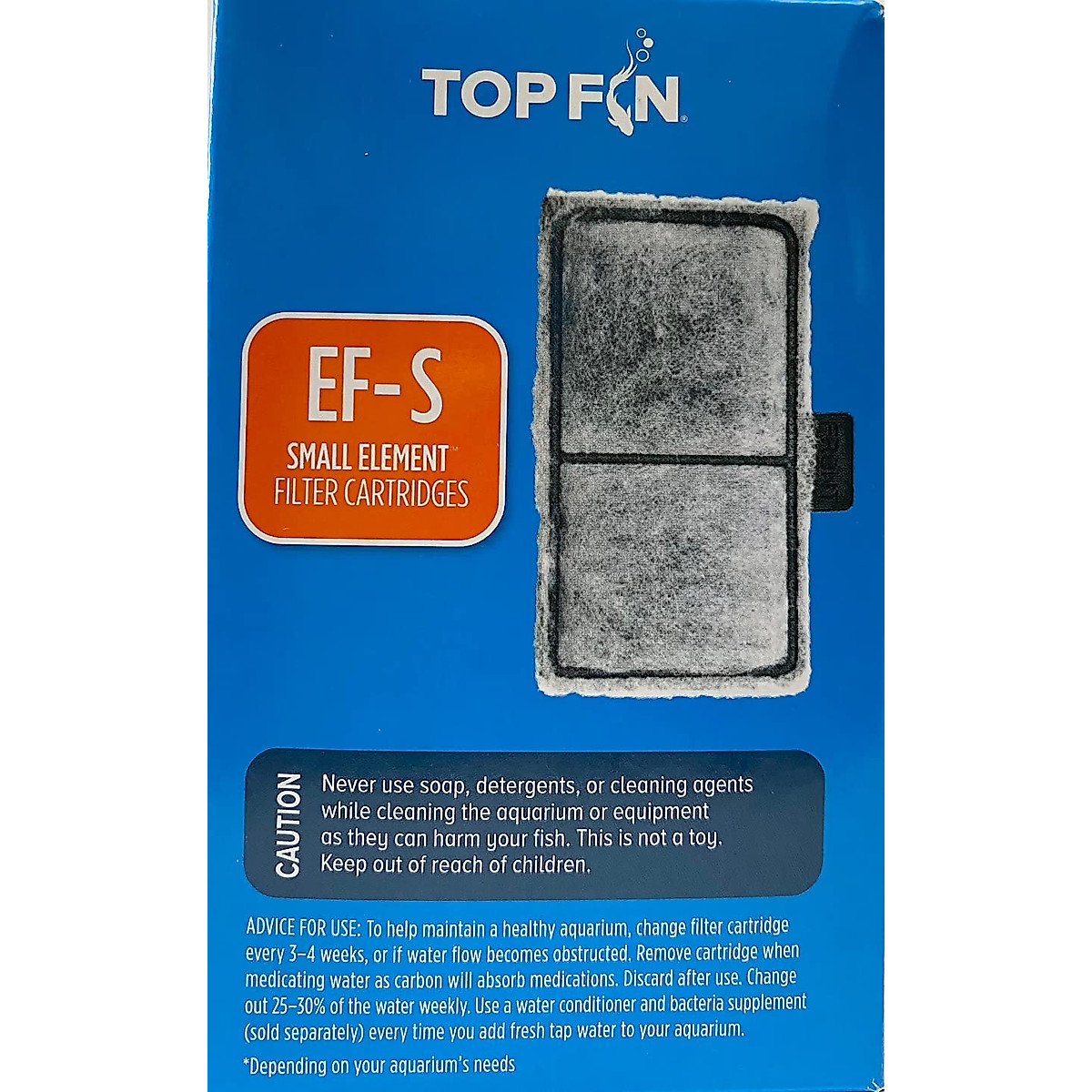 Top Fin EF-S Element Filter Cartridge Value Pack 12 Month Supply 2.1 in X 3.7 in