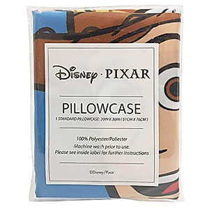 Jay Franco Disney Pixar Toy-Story You've Got A Friend in Me 1 Pack Pillowcase - Double-Sided Kids Super Soft Bedding Features Woody and Buzz Lightyear (Official Disney Pixar Product)