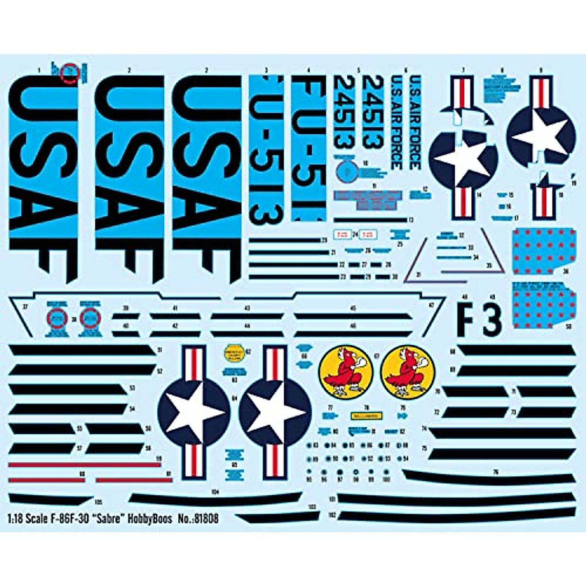 Hobbyboss HBB81808 1:18-F-86F-30 Sabre