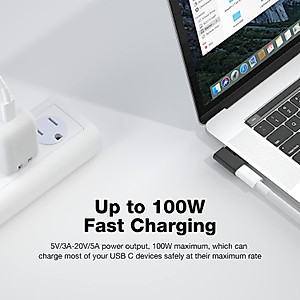 UseBean USB-C 90 Degree Adapter 4Pack, USB C Right Angle Adapter, 100W 20Gbps 4K Video, USBC Male to Female USBC L Shape Adapter, for iPhone 16, MacBook, ROG Ally, Steam Deck, Switch, Galaxy S25