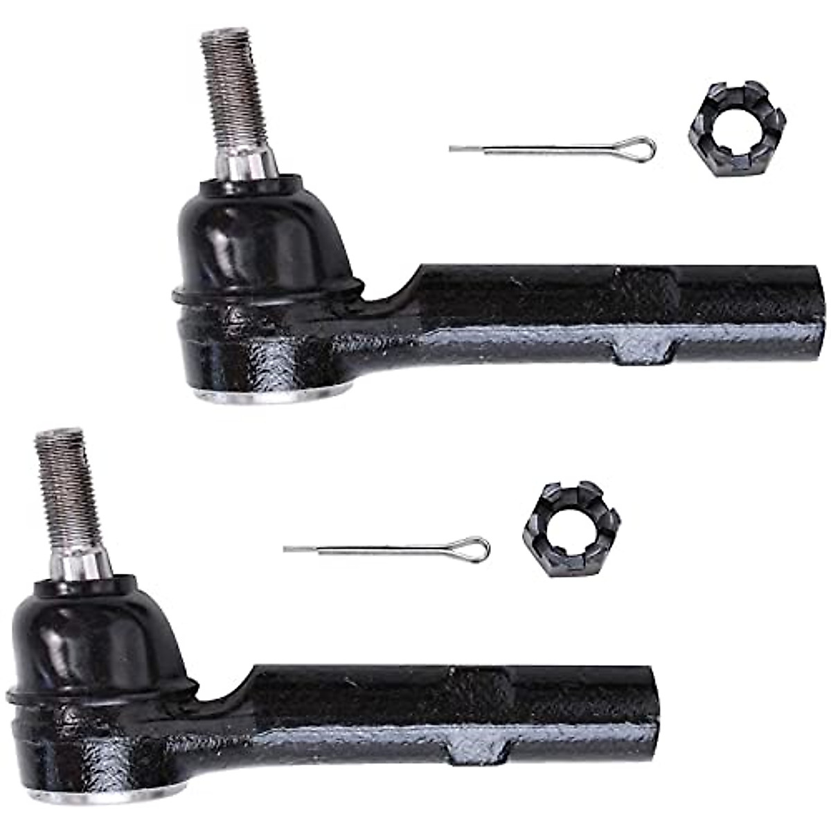 Detroit Axle - Front 6pc Suspension Kit for 2008-2017 Buick Enclave Chevy Traverse 2007-2016 Acadia Saturn Outlook 2 Lower Control Arms with Ball Joints 2 Sway Bars 2 Outer Tie Rods Replacement