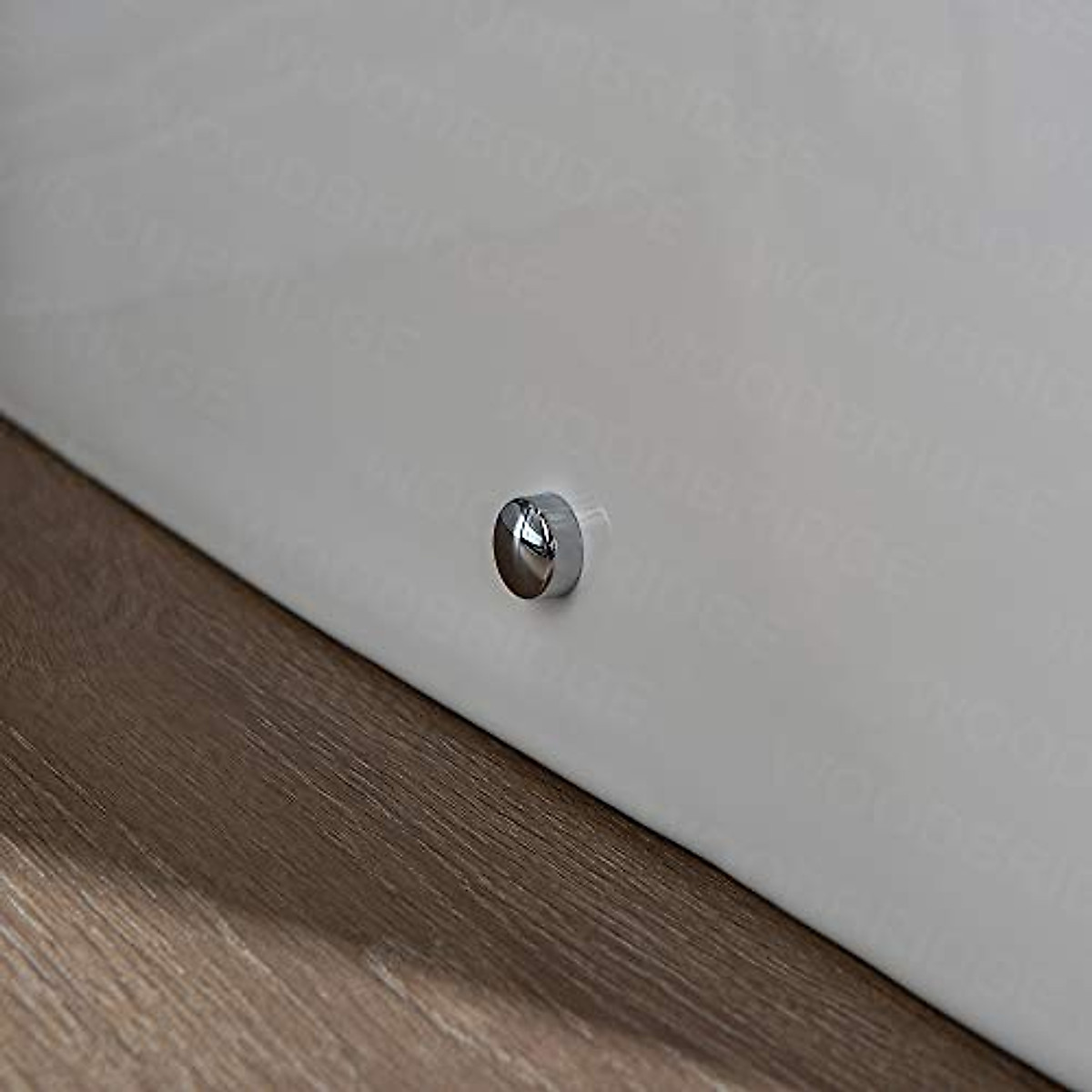 WOODBRIDGE Short Compact Tiny Dual Flush 1.28 GP One Piece Toilet,with Soft Closing Seat,1000 Gram MaP Flushing Score Small Toilet with Brushed Nickel Button B0500-BN, White