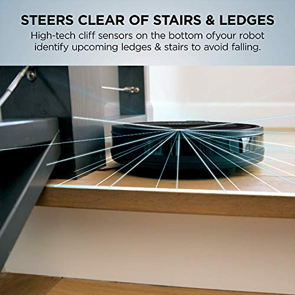 Shark ION Robot Vacuum AV751 Wi-Fi Connected, 120min Runtime, Works with Alexa, Black