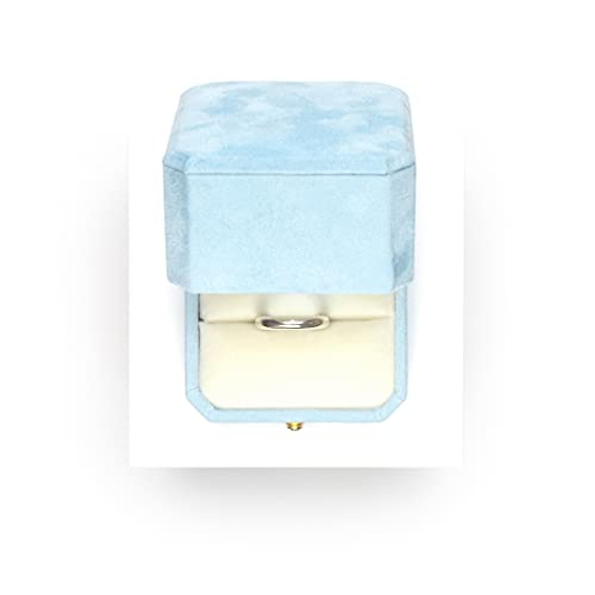 Ring Box with LED Light Blue Reusable & Protective Ring Holder to Make Your Proposal Memorable with This Engagement Ring Box with Designated Ring Light To Make Your Ring Shine by Cotea