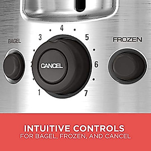 BLACK+DECKER 2-Slice Extra Wide Slot Toaster, Classic Oval, Black with Stainless Steel Accents, TR1278B