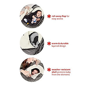 Skip Hop Winter Car Seat Cover, Stroll & Go, Heather Grey