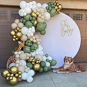 Sand White Balloons 5 Inch 50 Pcs Baby Shower Party Balloons Happy Birthday Decoration Balloons Bulk