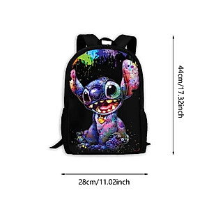 KINUNKN Backpack Anime Laptop Backpack Student Anime Fans Large Capacity Book Bag for Woman