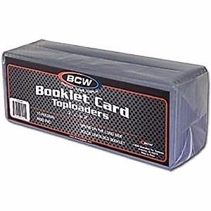 BCW Booklet Card Topload Holder - 10 ct | Protect and Display Your Valuable Booklet Cards | Rigid Individual Booklet Card Holders for Trading Card Collection | Compatible with Graded Trading Card Box