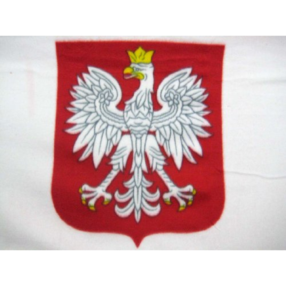 AvidFlag Polish White Eagle Fleece Throw Blanket Poland Coat of Arms