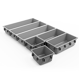 OFFSIR Utensil Organizer for Kitchen Drawers, Silverware Organizer, Cutlery Tray, Drawer Dividers Organizers and Storage -7 PCS