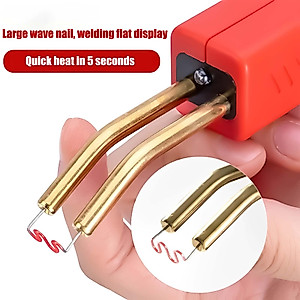 AccEncyc Hot Staples 400Pcs Plastic Welder Staples Plastic Welding Hot Staple Wave Staples for Car Bumpers Dashboards Lamp 0.8mm 0.6mm