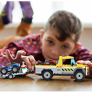 City Race Buggy Transporter Building Set,324 PCS 3 in 1 City Service Truck Cars Building Blocks Kit,STEM Vehicles Toys,Construction Playset Birthday Xmas Gifts for Kids Boys 6 7 8 9 10-Year-Old