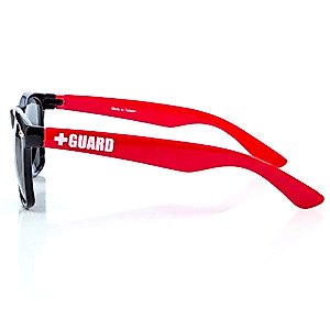 Guard Polarized Sunglasses (Black/Red)