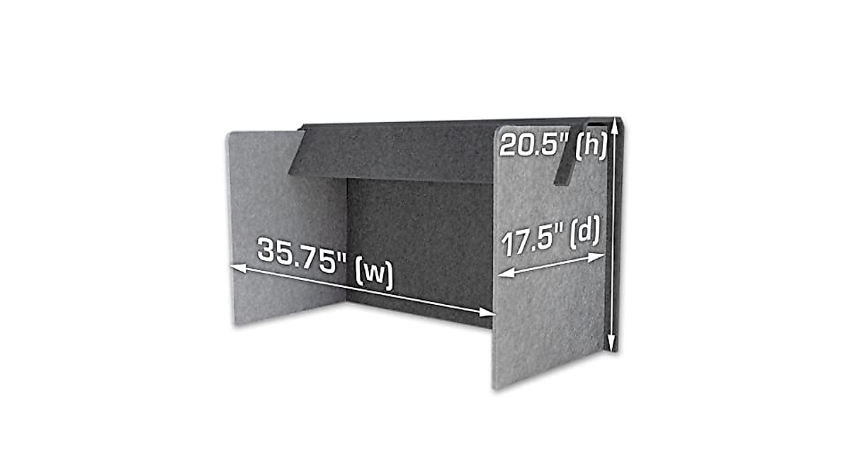Sound Absorbing Desktop Partition for Privacy & Focus