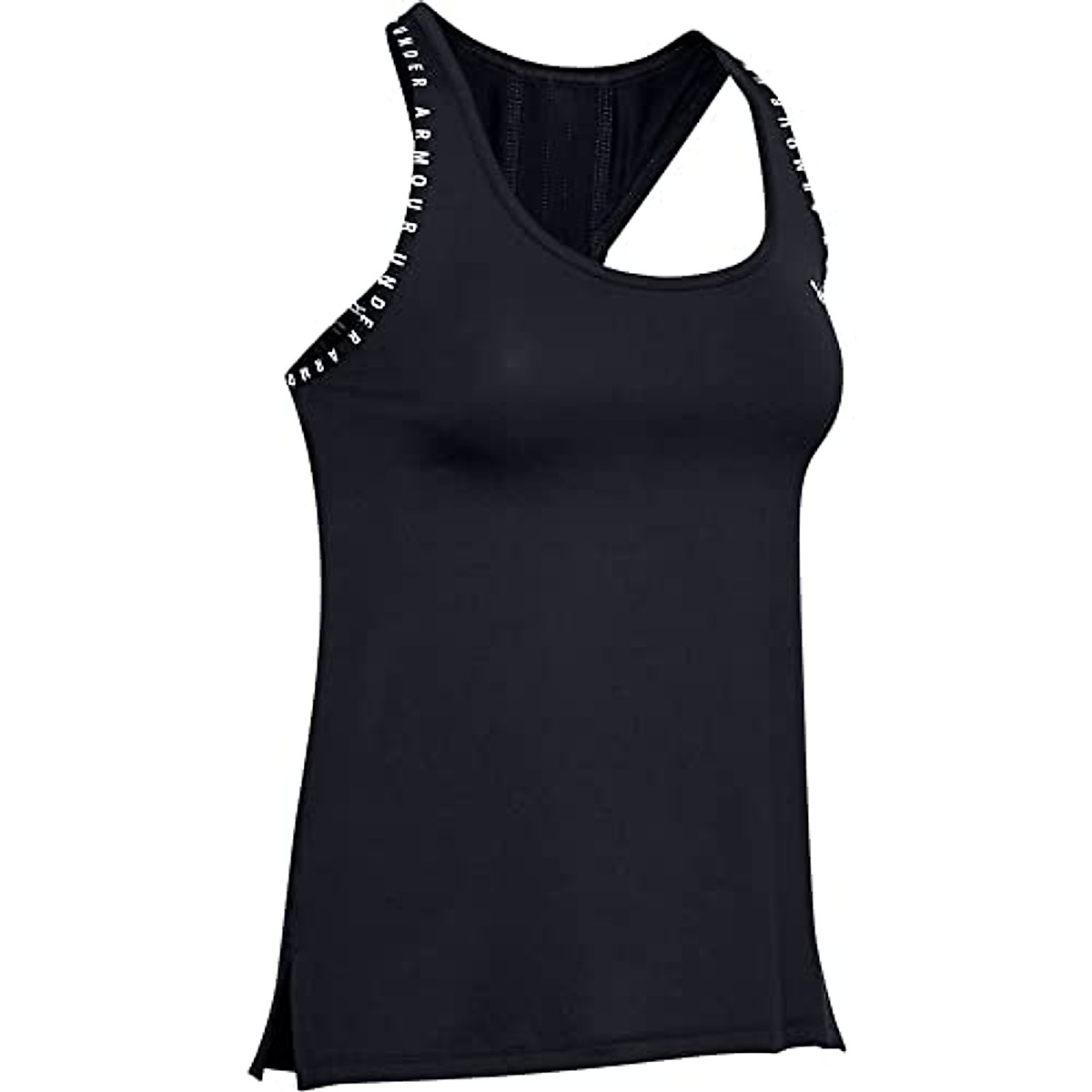 Under Armour Women's Knockout Tank Top , Black (001)/White, Medium