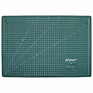 450mm x 300mm x 3mm Self-Healing Cutting Mat 5 Layers (Metric and Standard Measuring) by EX ELECTRONIX EXPRESS (1 Pack)