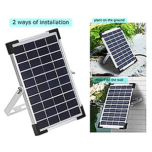 Lewisia 5W Solar Fountain Pump for Pool Koi Pond Bird Bath Garden Decoration Submersible Water Pump Kit