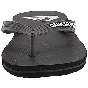 Quiksilver Men's Molokai 3 Point Flip Flop Sandal, Black 1, 11